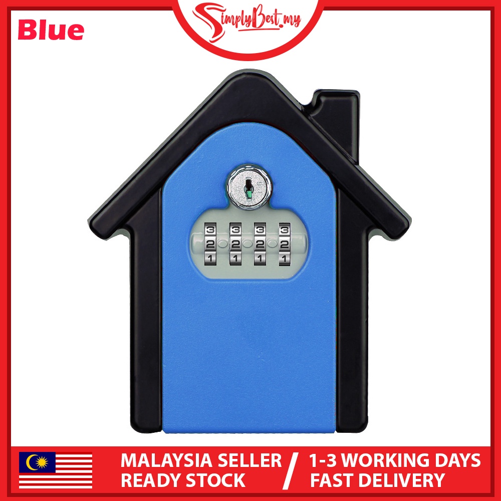 SIMPLYBEST Large Two Way Wall Mount Key Passcode Lock Key Storage Safe ...