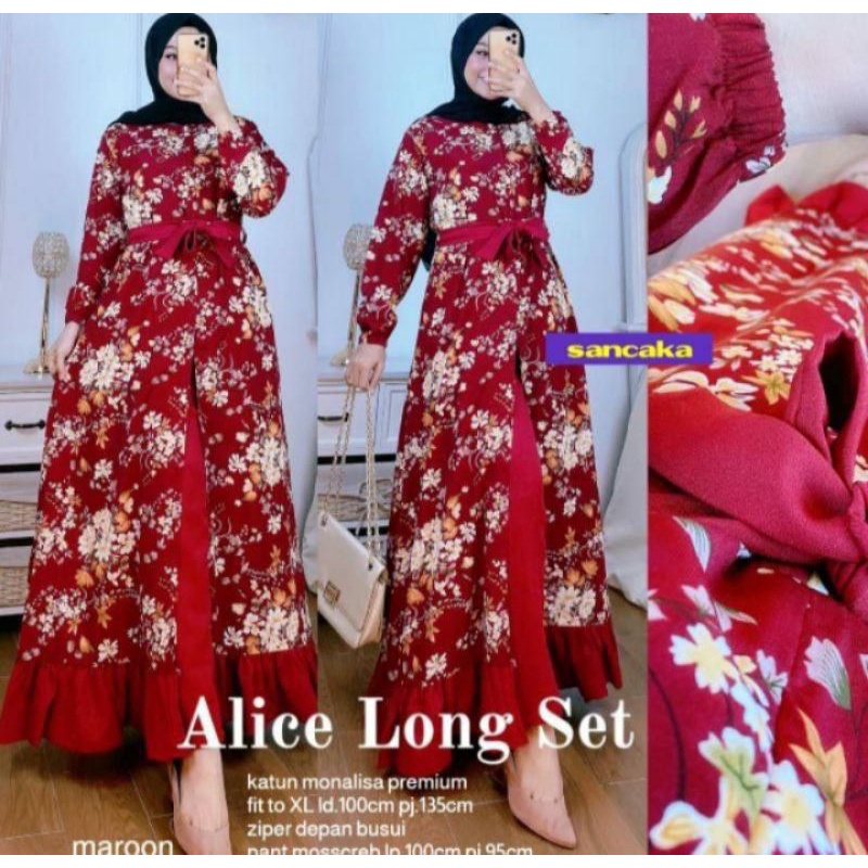ALICE LONG WITH PANTS ( LELONG CLEAN STOCK) | Shopee Malaysia