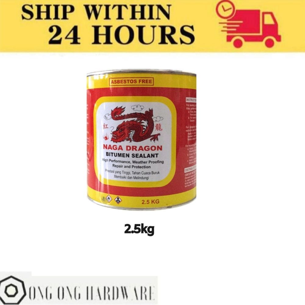 Gam Bumbung Zink / Penampal Bocor -2.5kg / 440GRAM BITUMEN Sealant Naga ...
