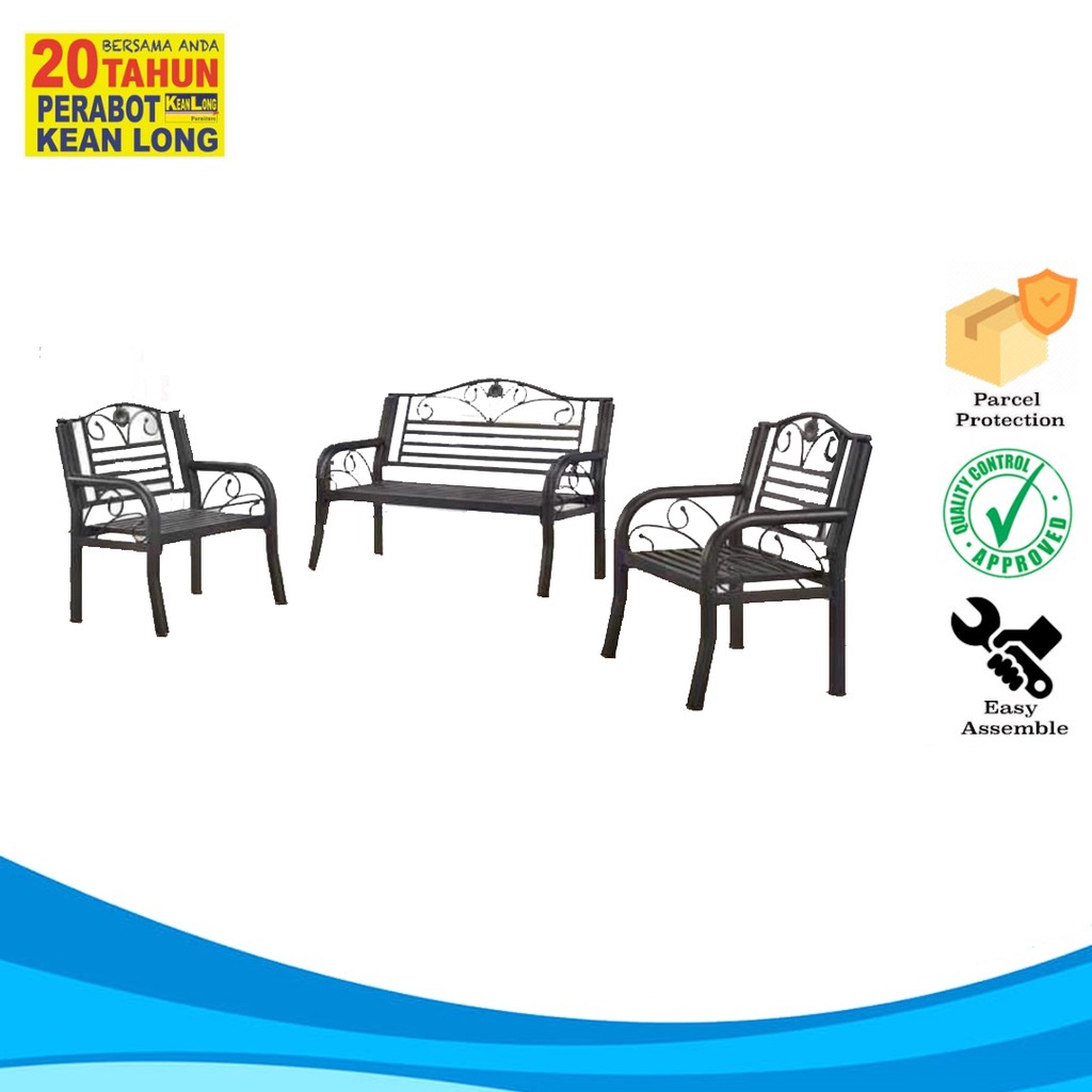 KLSB Sofa Besi 1+1+2 Seater / Settee Besi / Sofa 1+1+2 Seater/ | Shopee ...