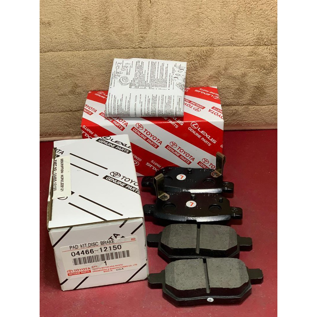 TOYOTA WISH 1.8/2.0 2009-2017 REAR BRAKE PAD (04466-12150) | Shopee ...