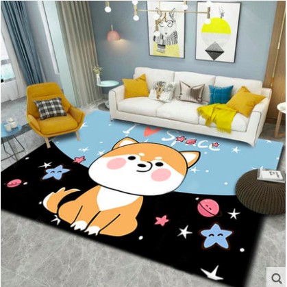 New Arrival Ready Stock Large Size Shiba Inu + Emoji Bear Cute Carpet ...
