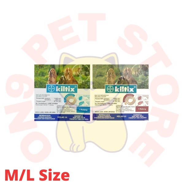 ELANCO (BAYER) Kiltix Anti-Ticks & Fleas Collar for Dog M/L Size ...