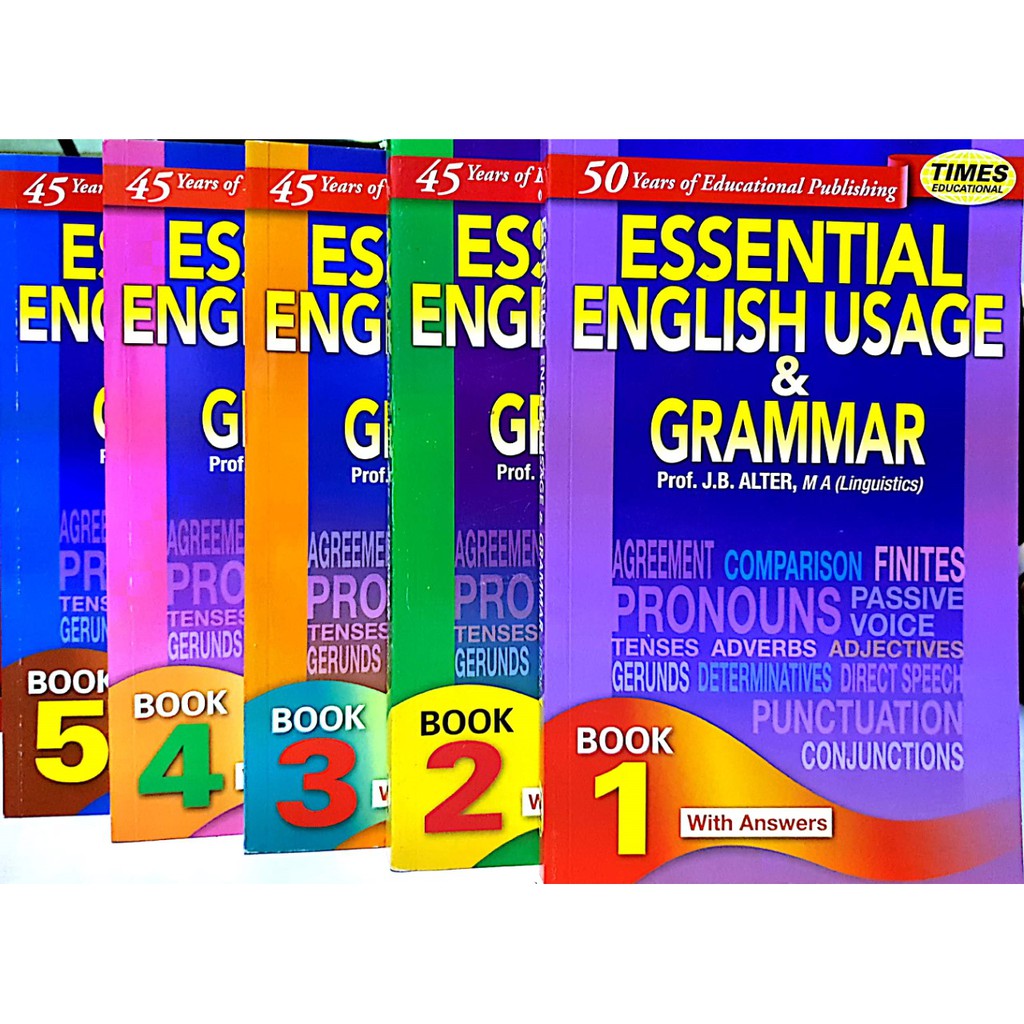 ESSENTIAL ENGLISH USAGE & GRAMMAR (BOOK 1 - 5) | Shopee Malaysia