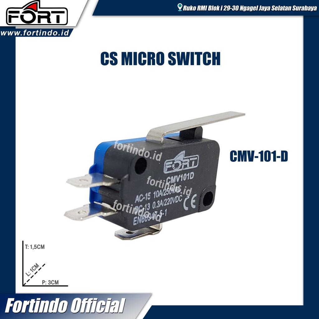 Micro Switch CMV-101-D Limit Switch Sensor Switch BRAND FORT Long Lever ...