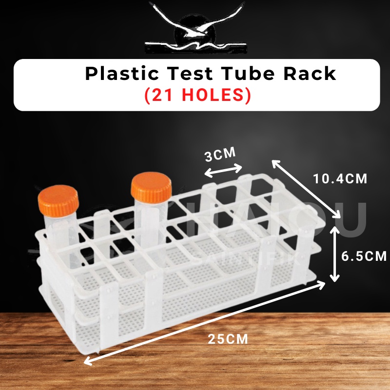 Plastic Test Tube/Centrifuge Tube Rack 30mm, 21 holes | Shopee Malaysia