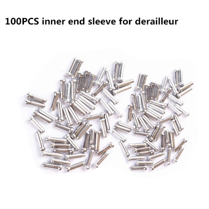 100PCS MTB Bicycle Brake Line Tail Cap Inner End Sleeve For Derailleur ...
