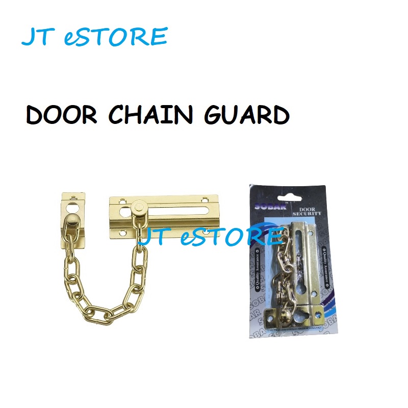 [JT eSTORE] SOBAR Door Chain Guard / Sliding Fastener Safety Door Chain ...
