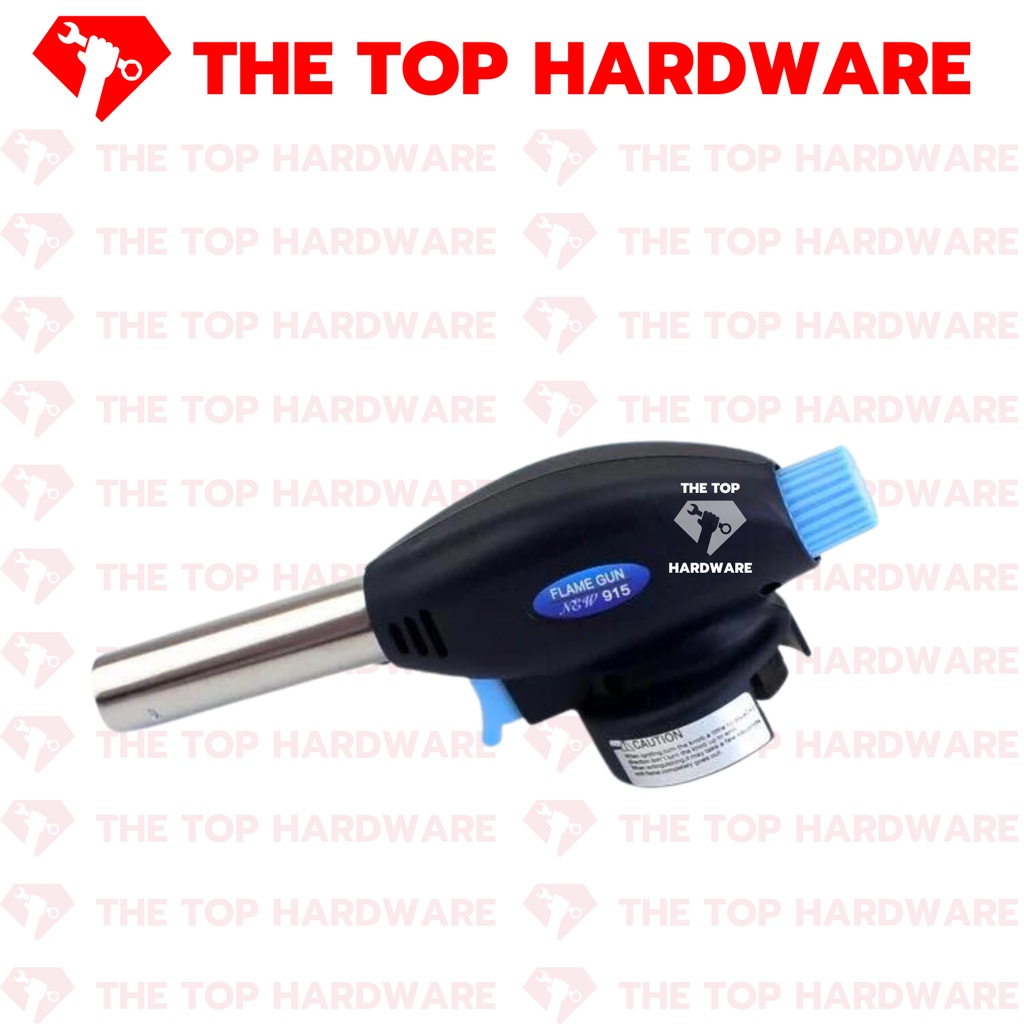 Portable Metal Flame Gun Butane Gas Torch Flaming Thrower Camping ...