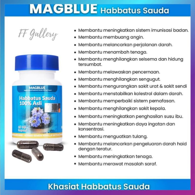 MagBlue Habbatussauda - Suplemen Premium Penyokong Imun Ekstrak ...