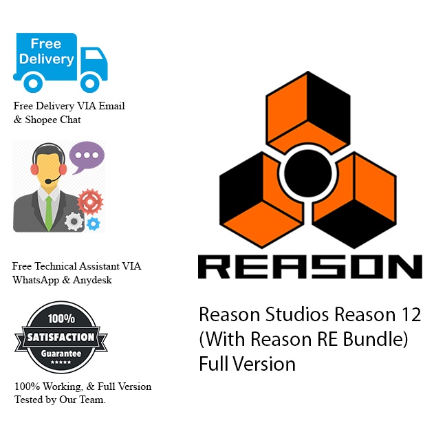 Reason Studios Reason 12 (With Reason RE Bundle) Full Version | Shopee ...