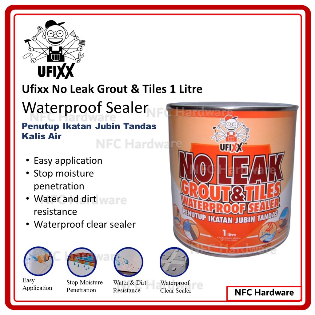 UFIXX No Leak Grout and Tiles Waterproof Sealer 1 Litre | Shopee Malaysia