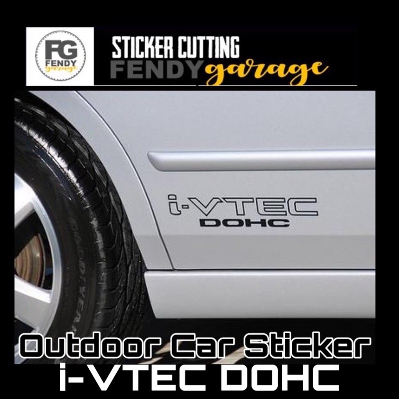 **READY STOCK** i-Vitec DOHC Honda Car sticker 1 set (left & right ...