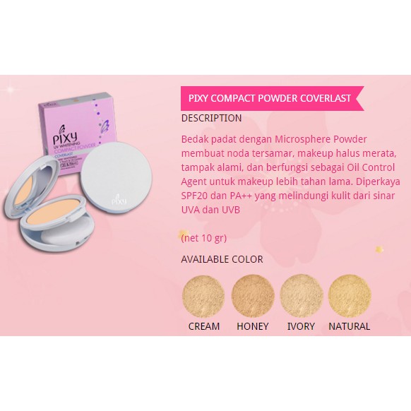 Pixy UV Whitening Compact Powder Coverlast - Refill | Shopee Malaysia