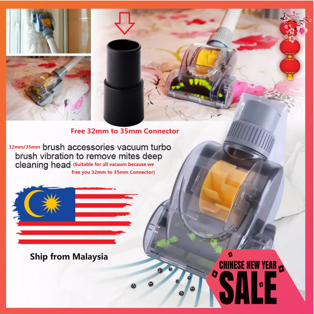 Mites Brush Household Vacuum Turbo Floor Brush Deep Cleaning Dirt Dust ...
