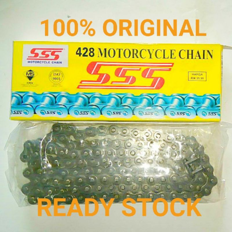 SSS 428 428H 96L 100L 108L 114L 120L 128L 132L MOTORCYCLE DRIVE CHAIN ...