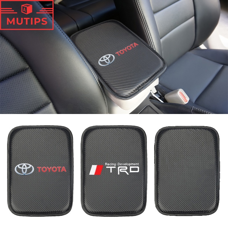 Toyota Car Carbon Fiber Center Console Storage Armrest Pads For TRD ...