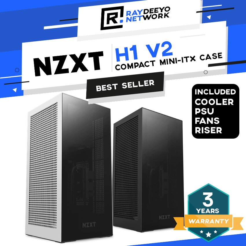 NZXT H1 V2 ITX Case [Included Cooler/PSU/Fans/Riser Card] | Shopee Malaysia