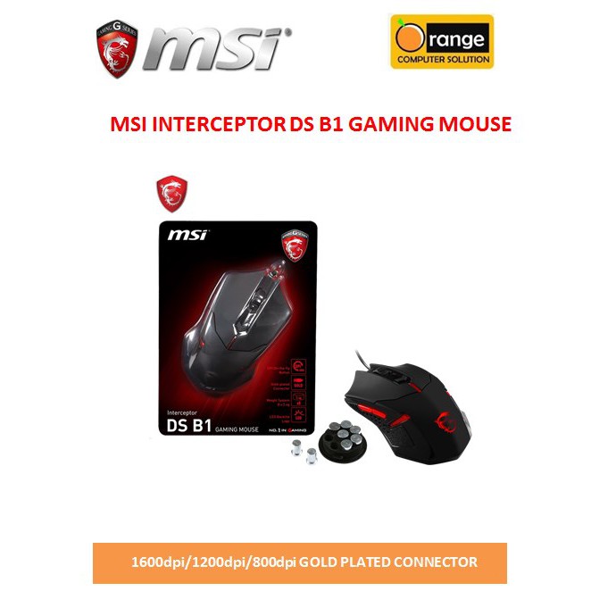 ORIGINAL MSI INTERCEPTOR DS B1 GAMING MOUSE | Shopee Malaysia