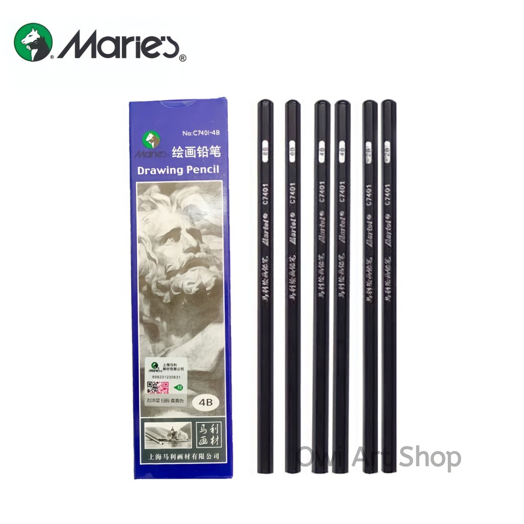 Maries Pencil C7401 Graphite Drawing Pencil - Unit | Shopee Malaysia