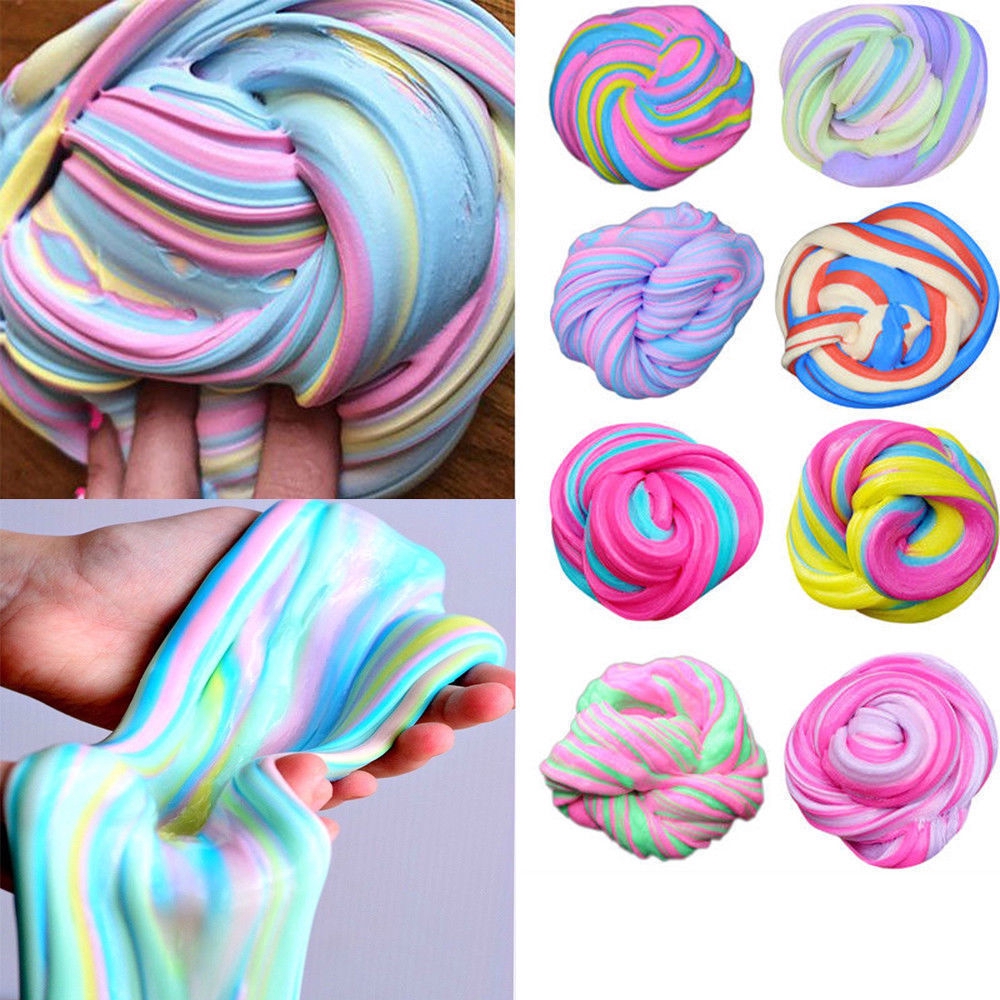 Snow Fluffy Floam Slime Putty Scented Stress Relief No Borax Sludge Toy ...