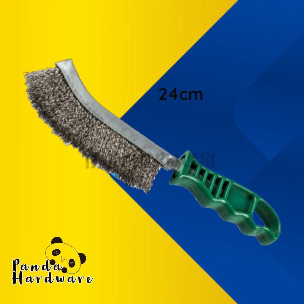 Economy Brass Coated Wire Brush Berus Besi Stainless Steel Brass (PVC ...