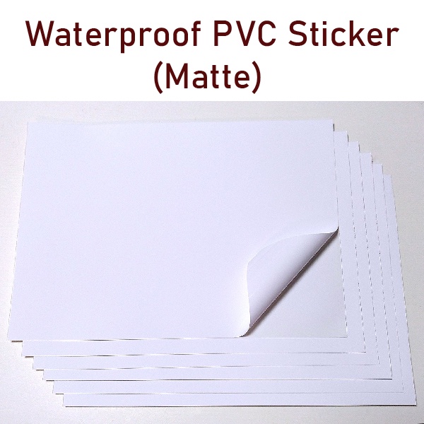 A4 PVC Matte sticker for Die Cut Only (White / Black) | Shopee Malaysia