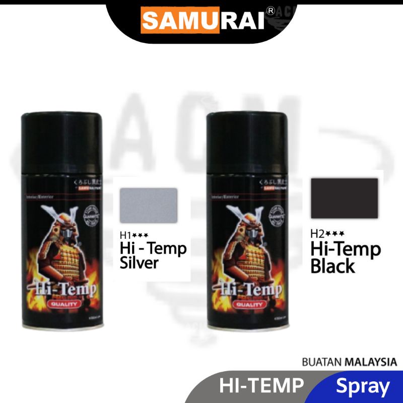 Samurai Hi Temp Aerosol Spray Paint Color Ekzos Exhaust Pipe H1 Silver ...