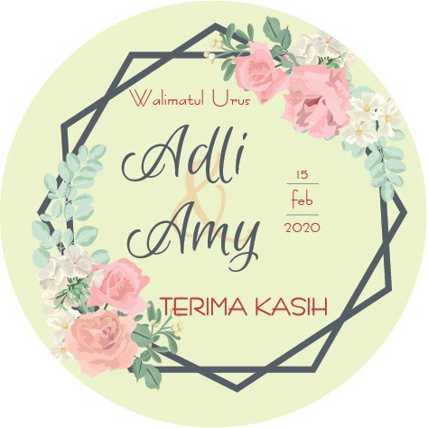 🔥 BUY 50 FREE 2🔥 [Ready Stock] Stiker Doorgift, Goodies, Sticker Custom ...