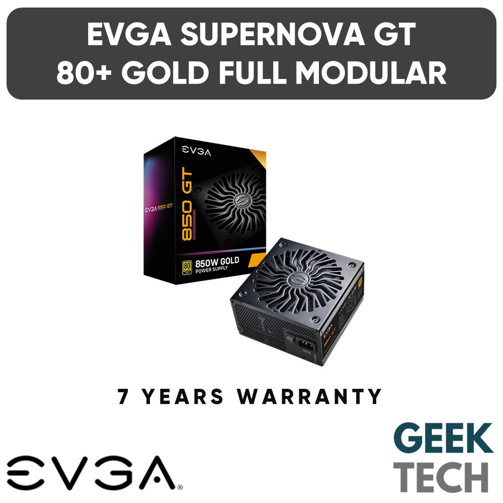EVGA SuperNOVA GT Series 80 Plus Gold Full Modular Power Supply 650W ...