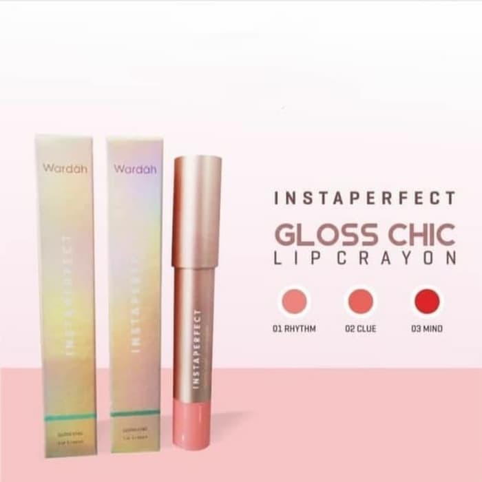 Original Wardah Instaperfect Gloss Chic Lip Crayon Lipstick | Shopee ...