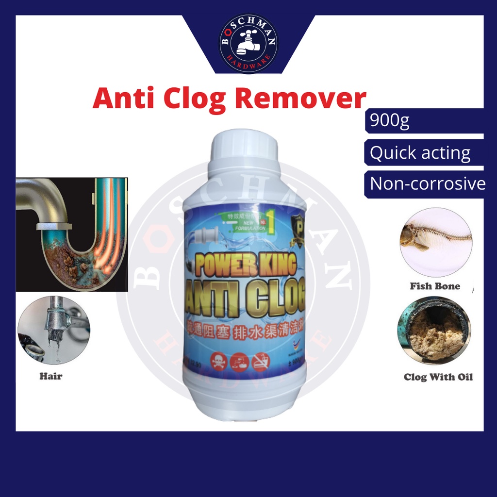 Power Super Anti Clog Remover Declog Drain Cleaner Remove Blockage ...