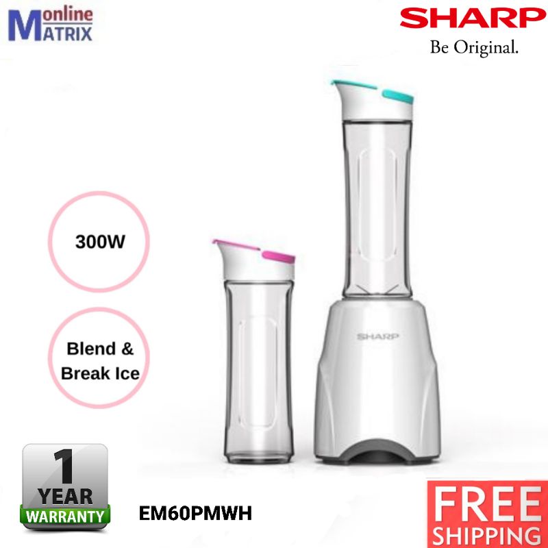 Sharp Personal Blender EM60PMWH | Shopee Malaysia