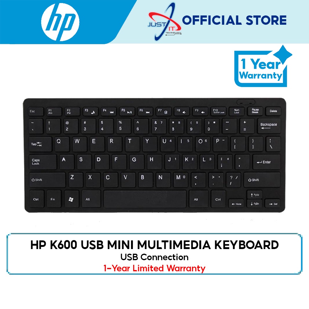 HP K600 USB MINI MULTIMEDIA Keyboard | Shopee Malaysia