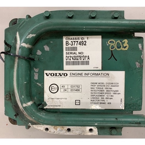 VOLVO ENGINE ECU CONTROL UNIT 803 D12D380 | Shopee Malaysia