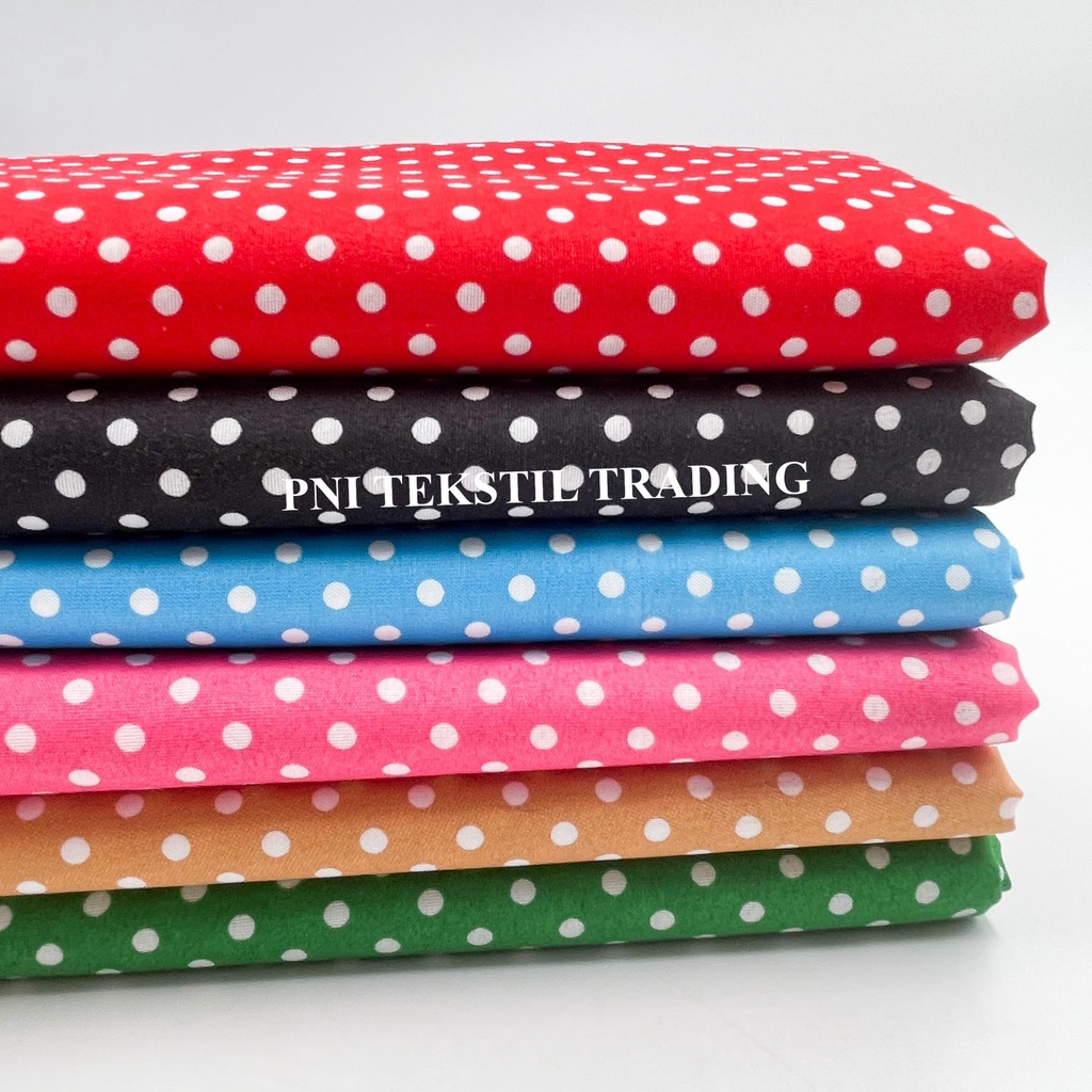 Kain Polyester Printed 48'' (Polka dot) (Price per 1 meter) | Shopee ...