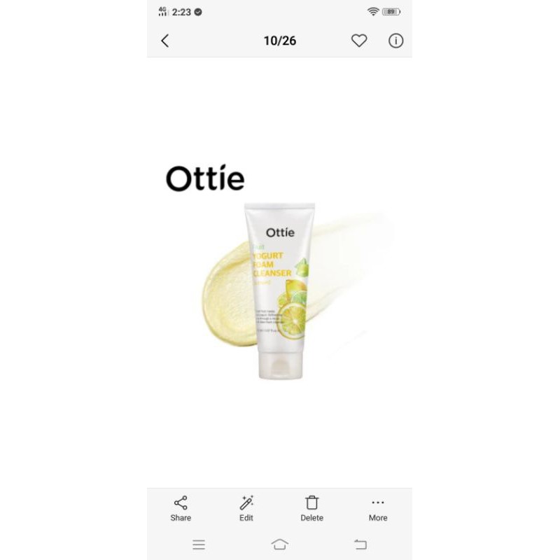 Ottie Fruit Yogurt Foam (Strawberry / Lemon/ Pomegranate) | Shopee Malaysia