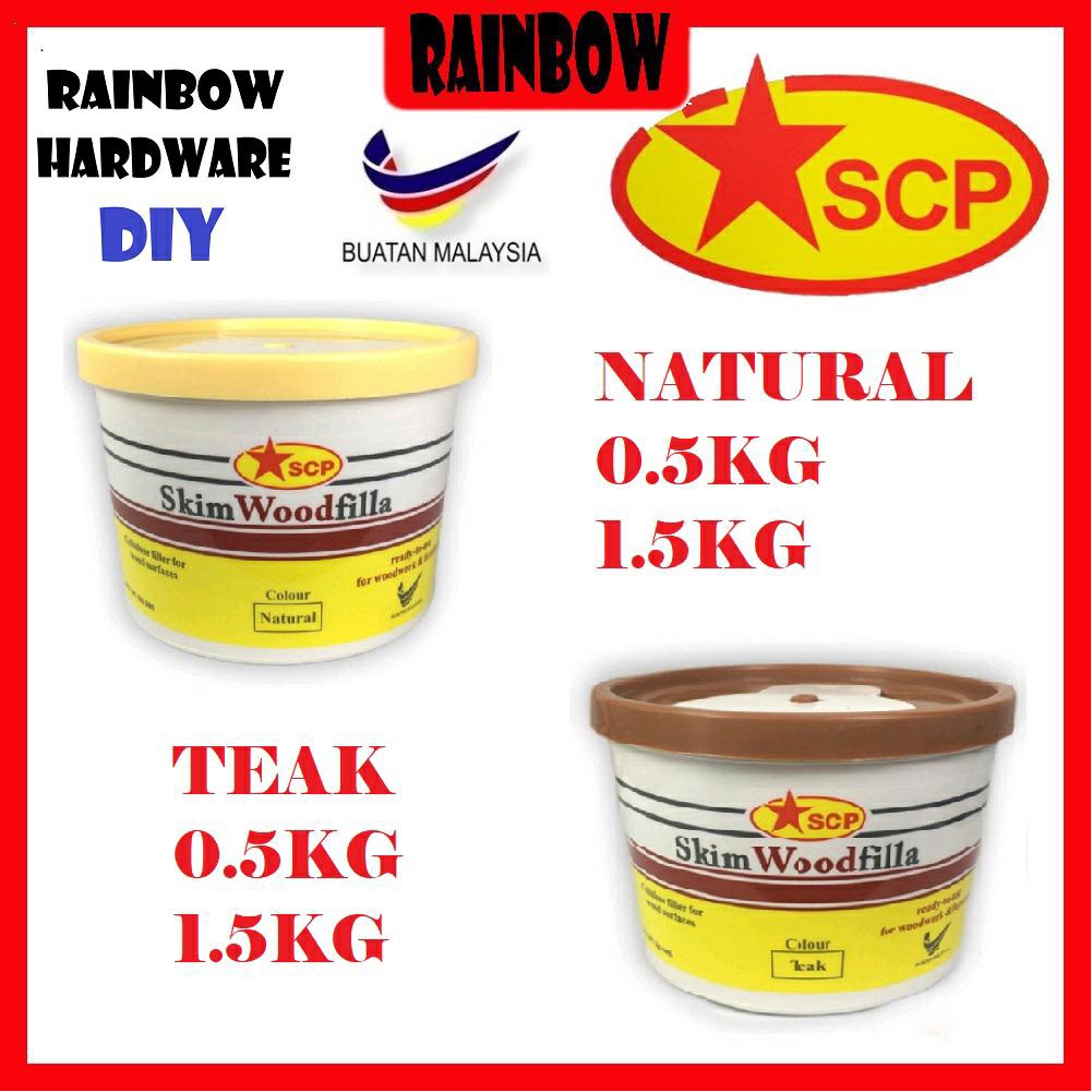 SCP SKIM WOOD FILLER / EXTERIOR & INTERIOR / KAYU FILLER / COLOUR TEAK ...