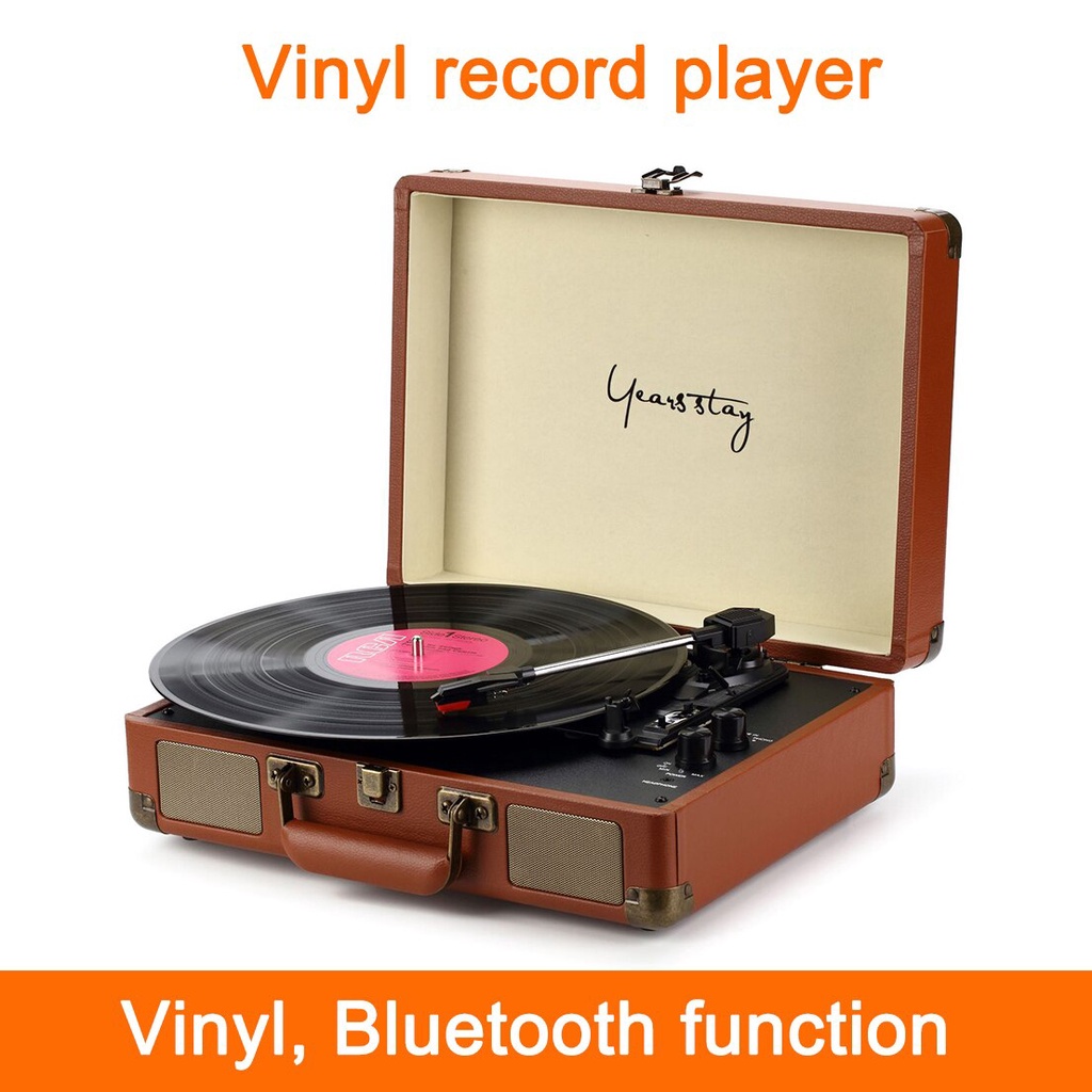 High-end Portable Vinyl Record Player - 33/45/78 RPM Turntable with ...