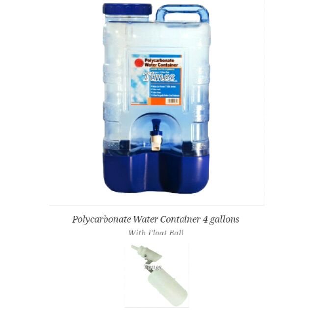 Polycarbonate Water Container With Ball~15Liter/Tong Air/Water Tank ...