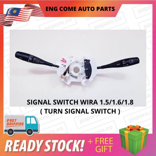 PROTON WIRA 1.3 1.5 TURN SIGNAL SWITCH (TAIWAN) (WHITE BASE) (HEAD LAMP ...