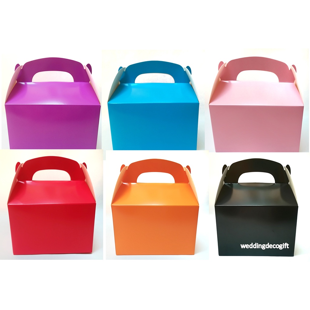 Paper Box, Paper Party Bag, Color Gift Box, Food Packaging Box, Kotak ...