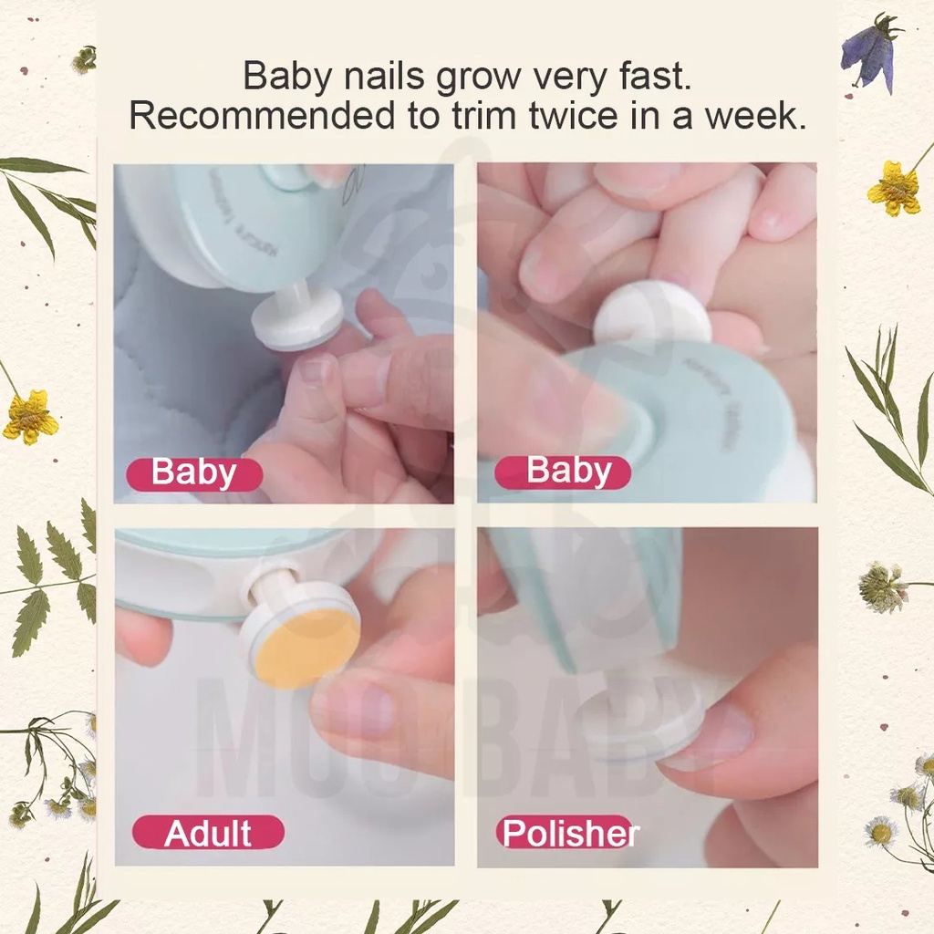 ⭐Moo Baby Nail Trimmer 6in1 Pemotong Kuku Baby Nail Cutter Baby Trim ...