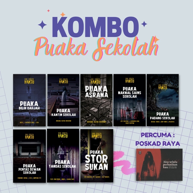Siri Kombo Buku Cerita Hantu: Puaka PKP dan lain-lain | Shopee Malaysia