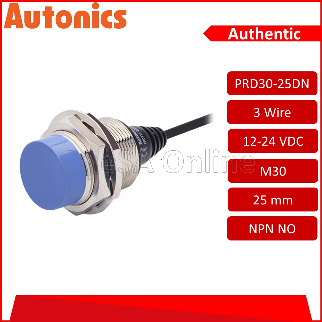 AUTONICS PROXIMITY SENSOR M30 25MM DC3 WIRE(PRD30-25DN-D12-24) | Shopee ...