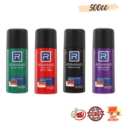 ROMANO DEODORANT SPRAY - CLASSIC / METRO PULSE / PRESTIGE / URBANE ...
