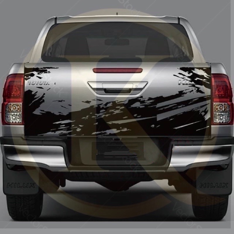 [Ready Stock]K062# HILUX RANGER DMAX NAVARA Tailgate Car Stickers #Fast ...