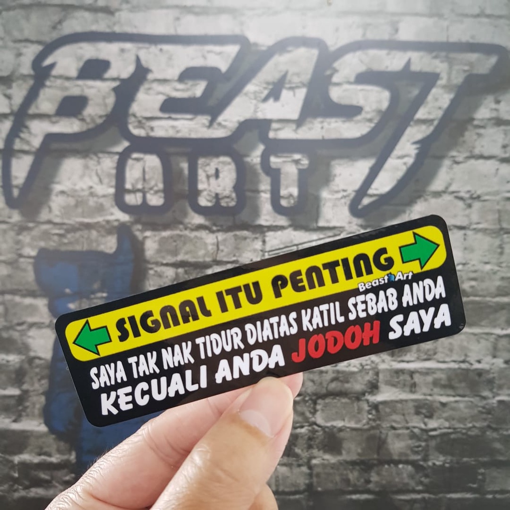 Signal Itu Penting / STICKER BEAST ART | Shopee Malaysia