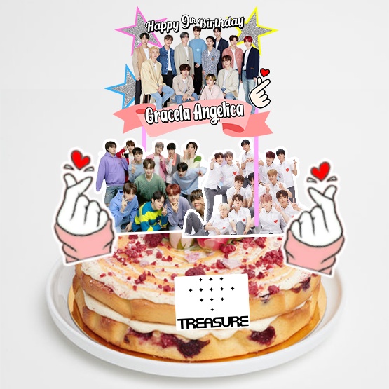 Treasure Kpop Group Birthday Cake Topper / Birthday Cake Decoration ...