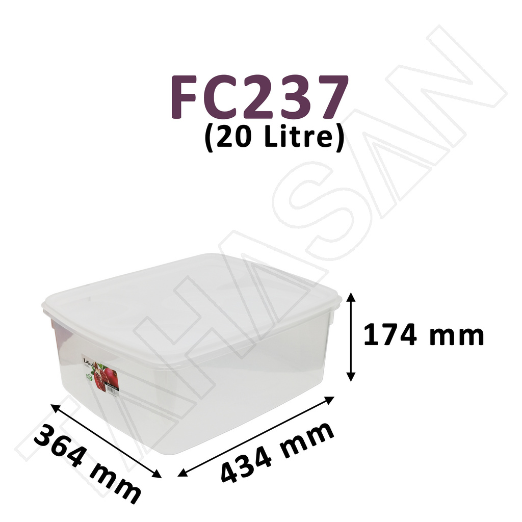 Lava Multipurpose Plastic Container Food Container Fridge Container Tupperware FC234 FC235 FC236 ...